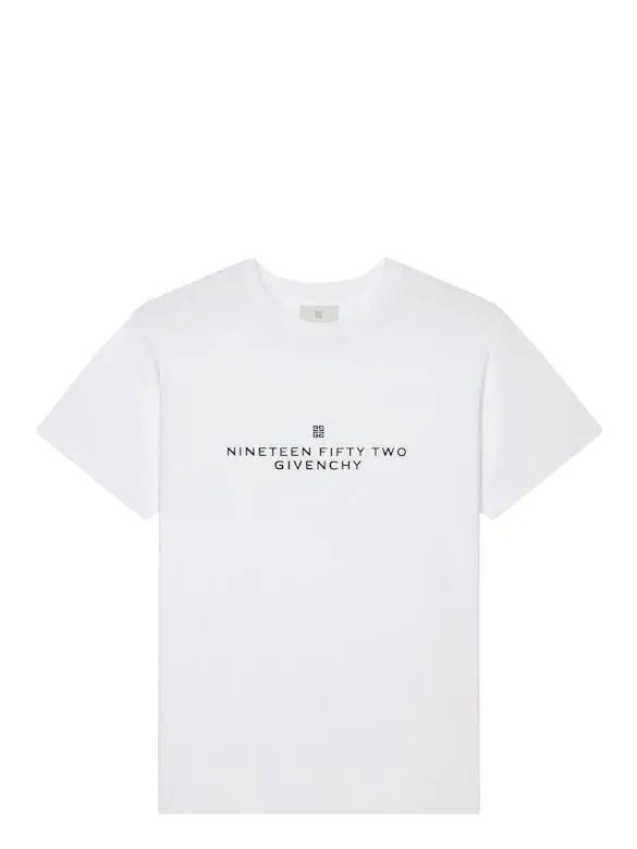 Givenchy Classic Fit In 1952 Printed T-shirt - White/black