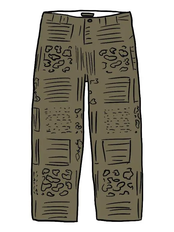 Supreme Paisley Grid Chino Pant - Olive