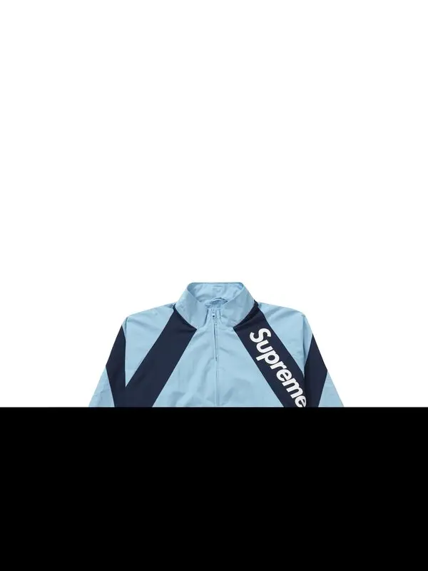 Supreme Paneled Track Jacket - Light Blue