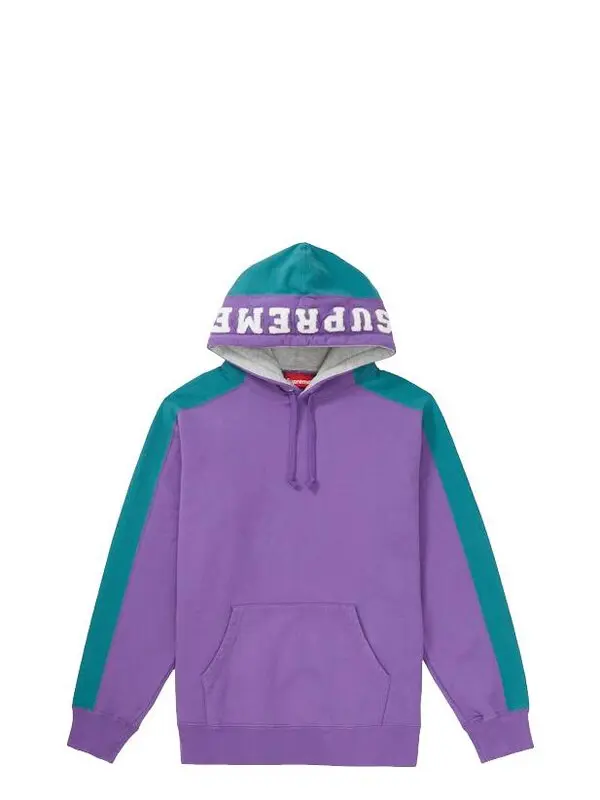 Supreme Paneled Hooded Sweatshirt - Violet