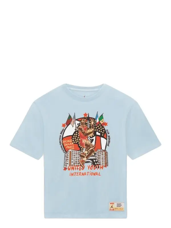 JORDAN X Maison Chateau Rouge T-shirt - Blue