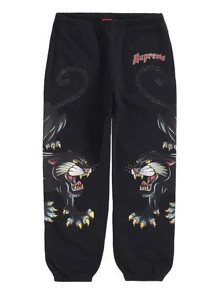 Supreme Panther Sweatpants - Black