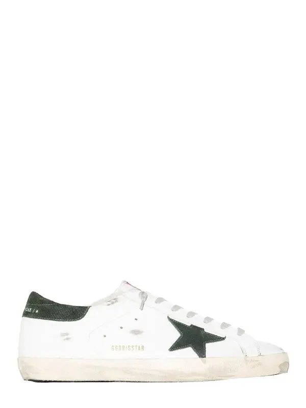 GOLDEN GOOSE Superstar Sherpa Lining Sneakers - White/green