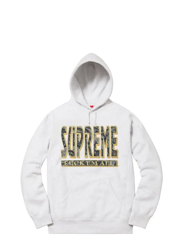 Supreme Paisley Hoodie - Ash Grey