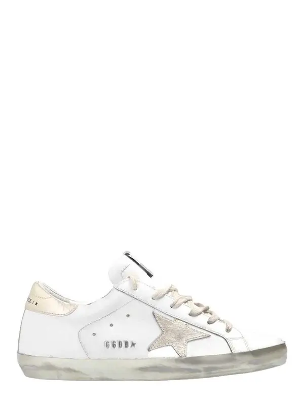 GOLDEN GOOSE Superstar Sneakers - White/gold/sparkle