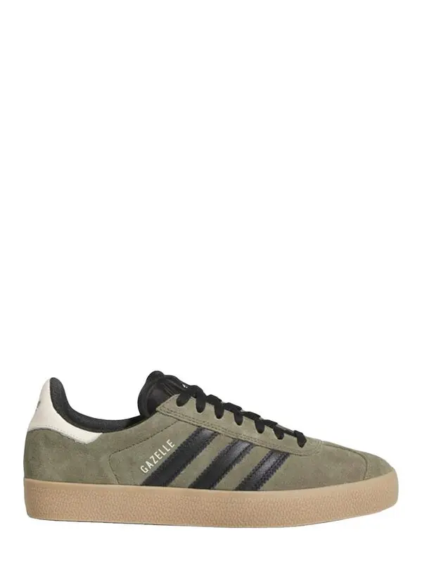 Adidas Gazelle Adv Gum Sneakers - Olive Strata/core Black/ecru Tint