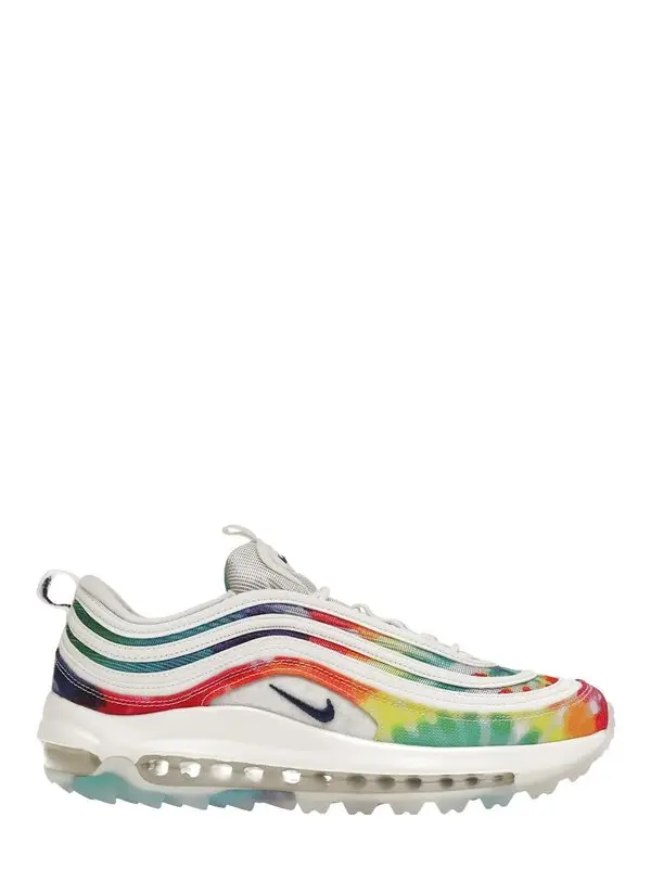 Nike Air Max 97 Golf Tie Dye Sneakers - Summit White/lemon Venom/indigo Fog