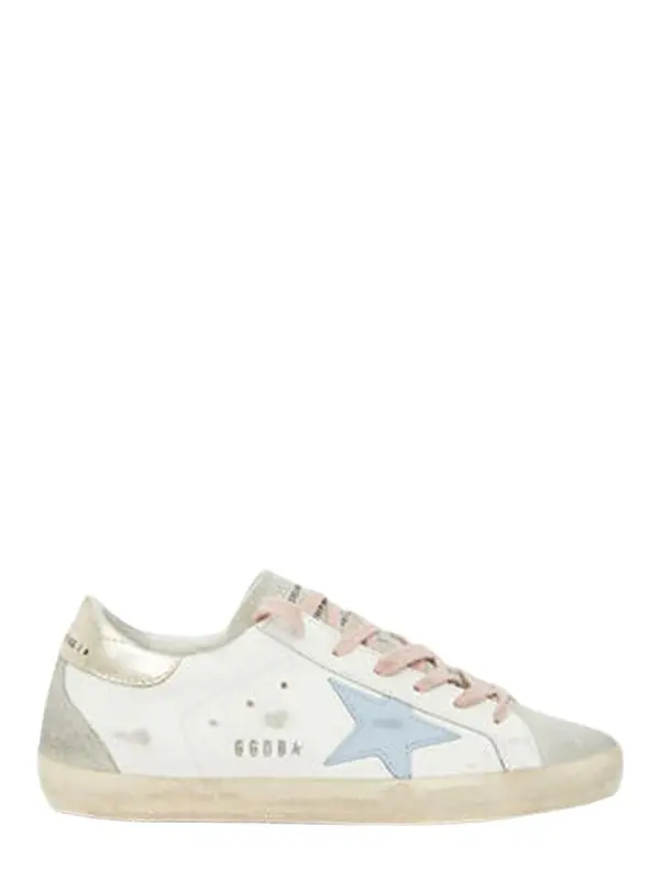 GOLDEN GOOSE Superstar Sneakers - White/slver/ice Blue