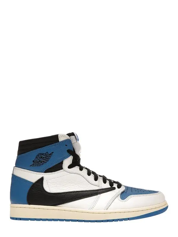 JORDAN 1 Retro High Og Sp Fragment X Travis Scott - Sail/black/military Blue