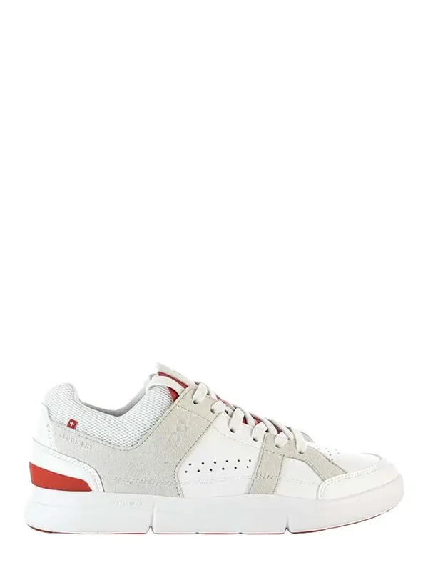 On The Roger Clubhouse Sneakers - White/red/grey