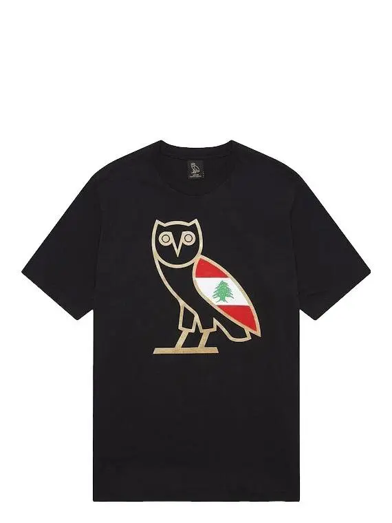 OVO Cedar Of Lebanon Og Owl T-shirt - Black
