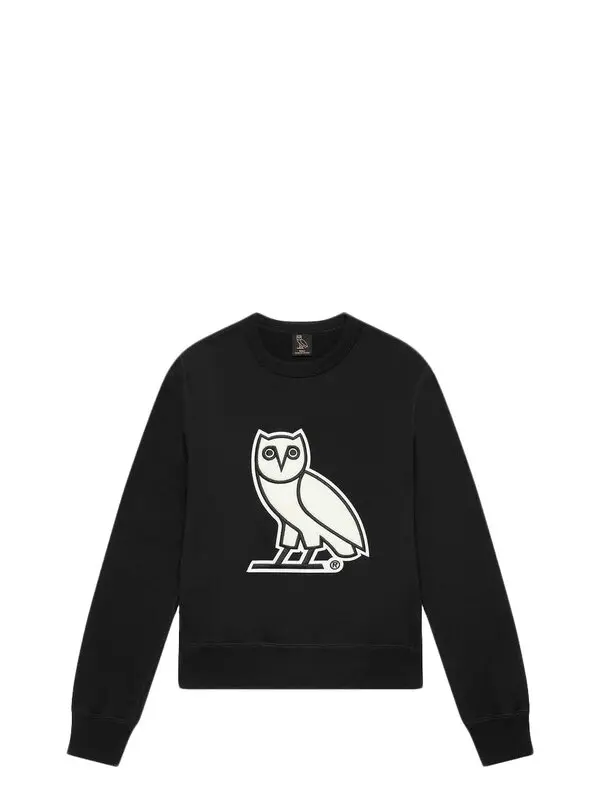 OVO Chenille Crewneck Sweatshirt - Black