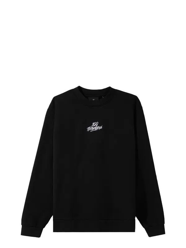 100 THIEVES Enter Infinity Crewneck Sweatshirt - Black