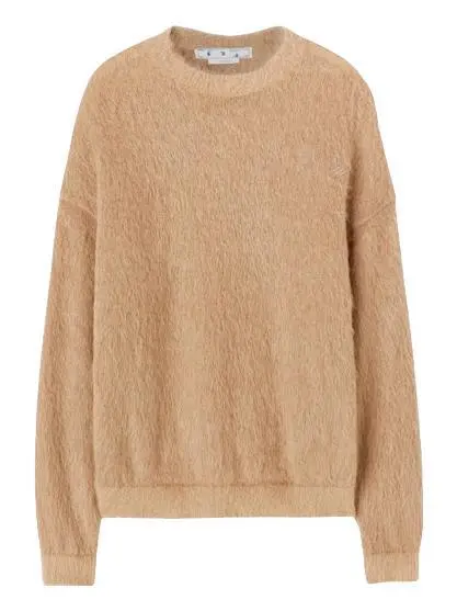 Off-White Arrow Mohair Skate Knit - Camel
