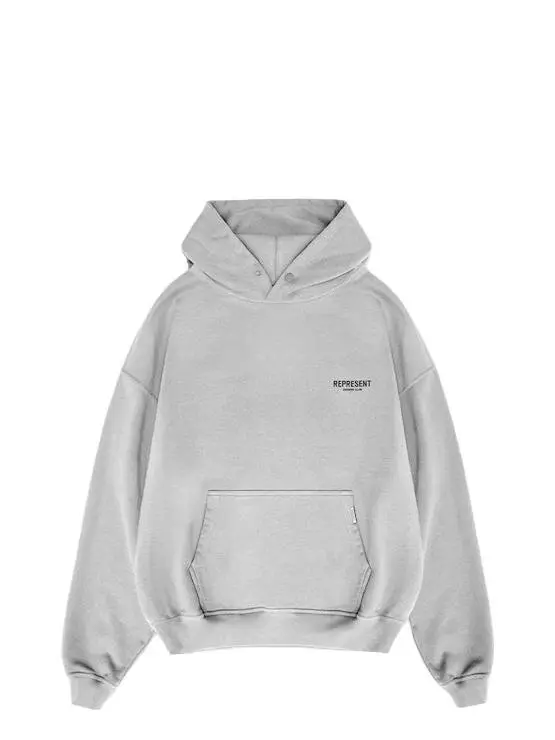 REPRESENT Owners Club Hoodie - Ash Grey/black