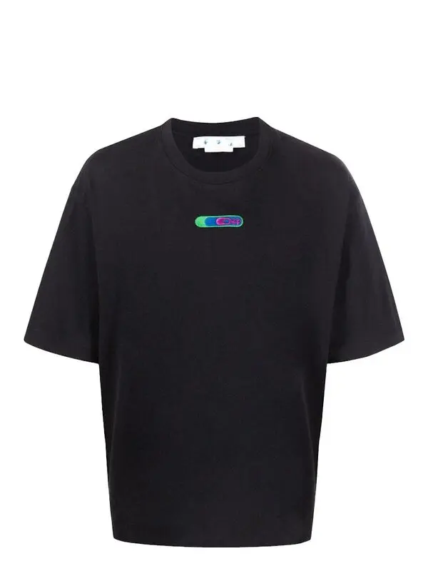 Off-White Weed Arrows Oversized T-shirt - Black/green