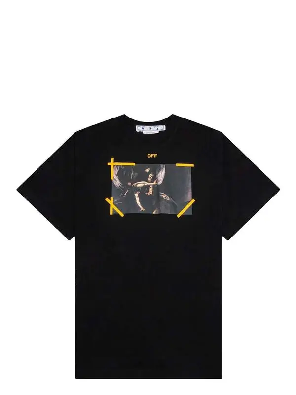 Off-White Off Off Arrow Carav Mercy Skat Short Sleeve Tee Shirtin - Black/white
