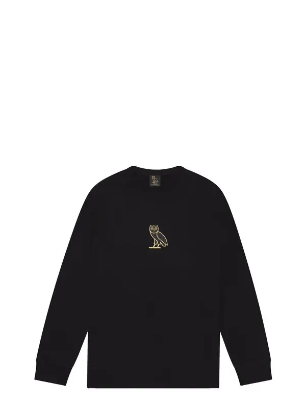 OVO Classic Owl Crewneck Sweatshirt - Black