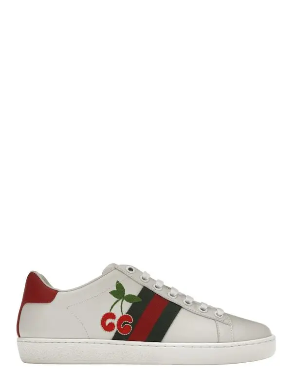 Gucci Ace Cherry Sneakers - White/red/green