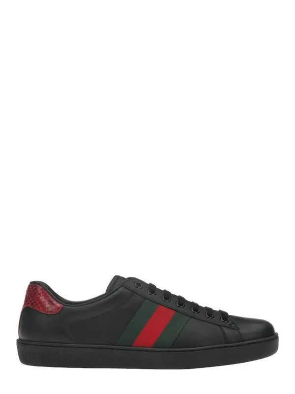 Gucci Ace Low-top Sneakers - Black