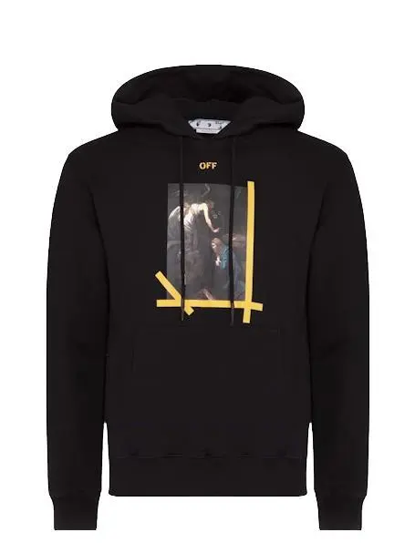 Off-White Arrows Caravaggio Annunciation Slim Hoodie - Black