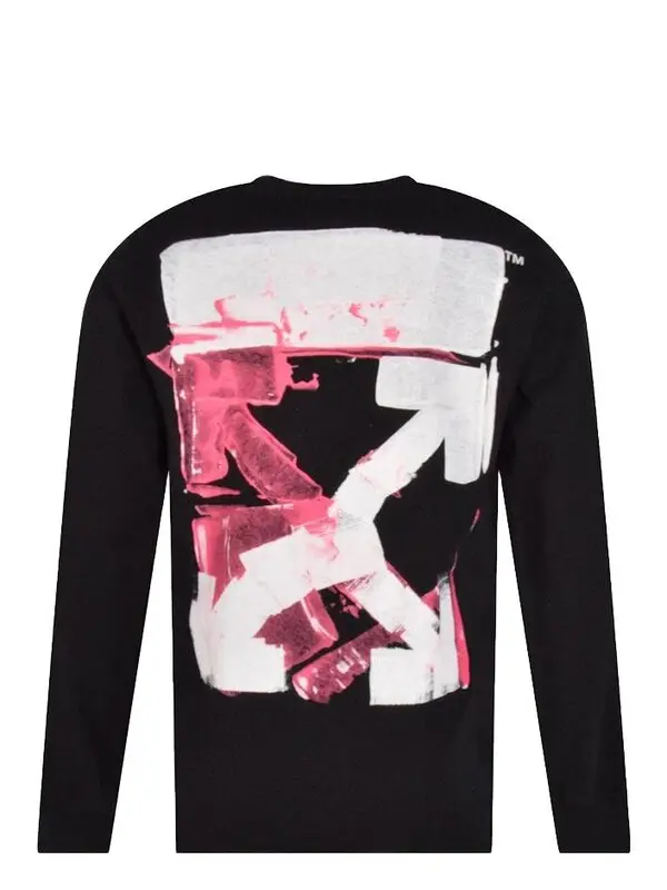 Off-White Acrylic Arrow Long Sleeve T-shirt - Black