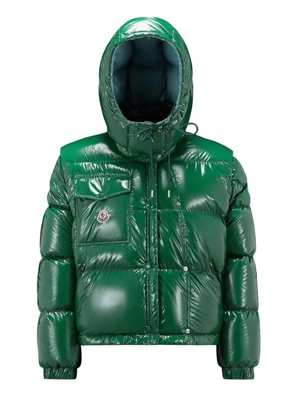 Moncler Karakorum Ripstop Short Down Jacket - Green (i20931a0018359607854)