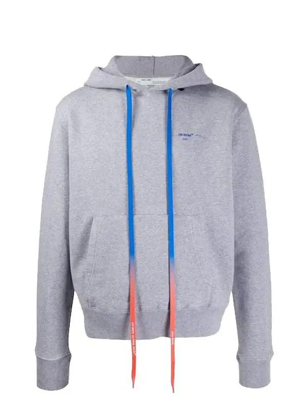 Off-White Acrylic Arrows Hoodie - Grey/blue