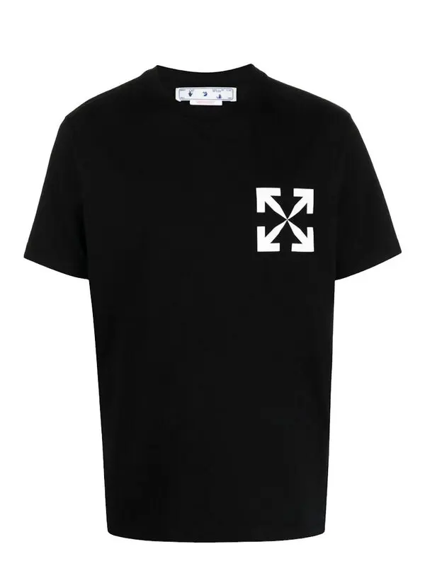 Off-White Off Off Arrows Print Tshirtin - Black/white