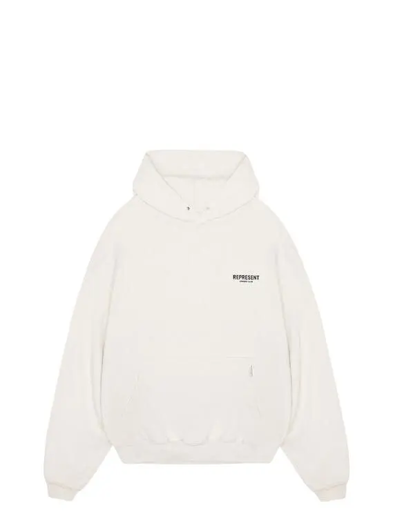 REPRESENT Owner's Club Hoodie - Flat White/black