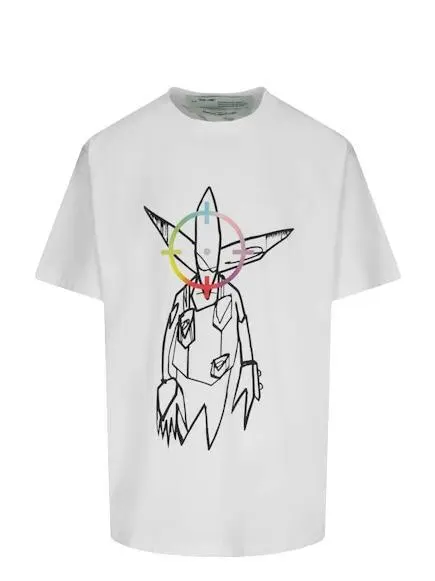 Off-White Off X Futura Oversized Fit Alien T-shirt - White
