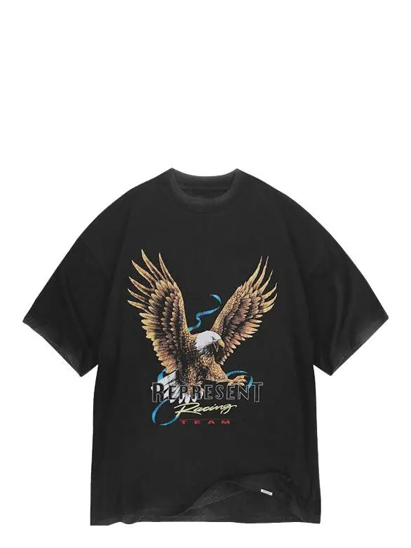 REPRESENT Racing Team Eagle T-shirt - Vintage Black