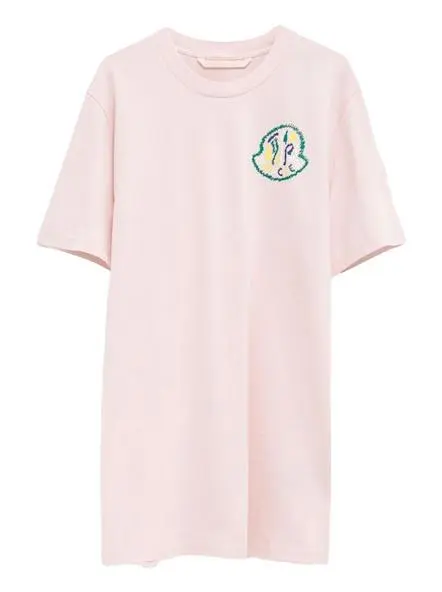 Moncler Logo T-shirt - Light Pink