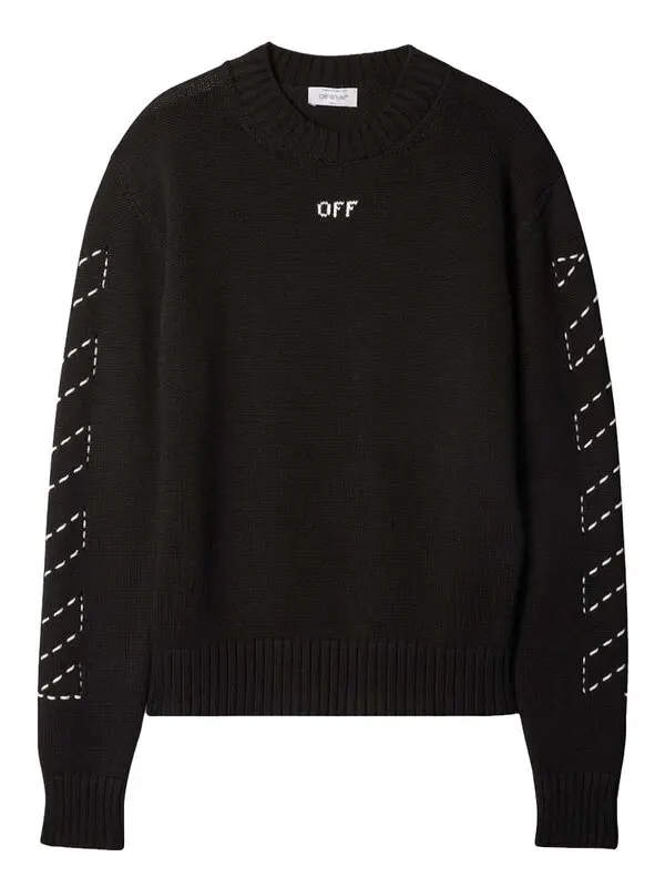 Off-White Crewneck Sweatshirt - Black