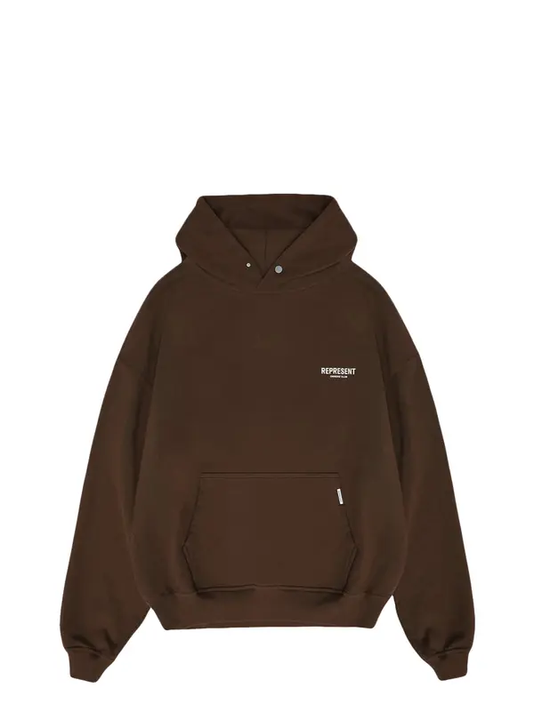 REPRESENT Owner's Club Hoodie - Brown/white
