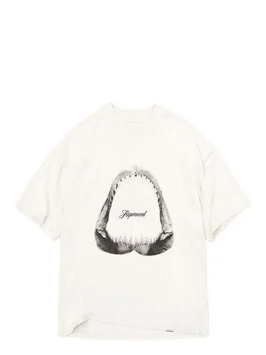 REPRESENT Shark Jaws T-shirt - Flat White