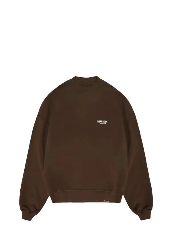 REPRESENT Owner's Club Sweater - Brown/white