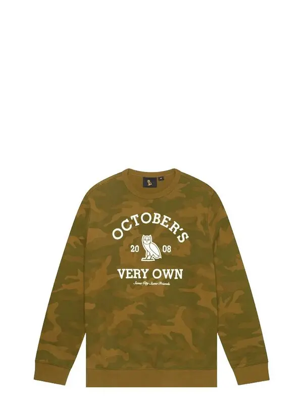 OVO Collegiate Crewneck Sweatshirt - Camo