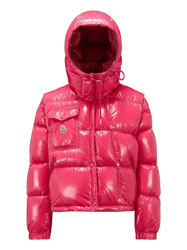 Moncler Karakorum Ripstop Short Down Jacket - Fuchsia (i20931a0018359607541)