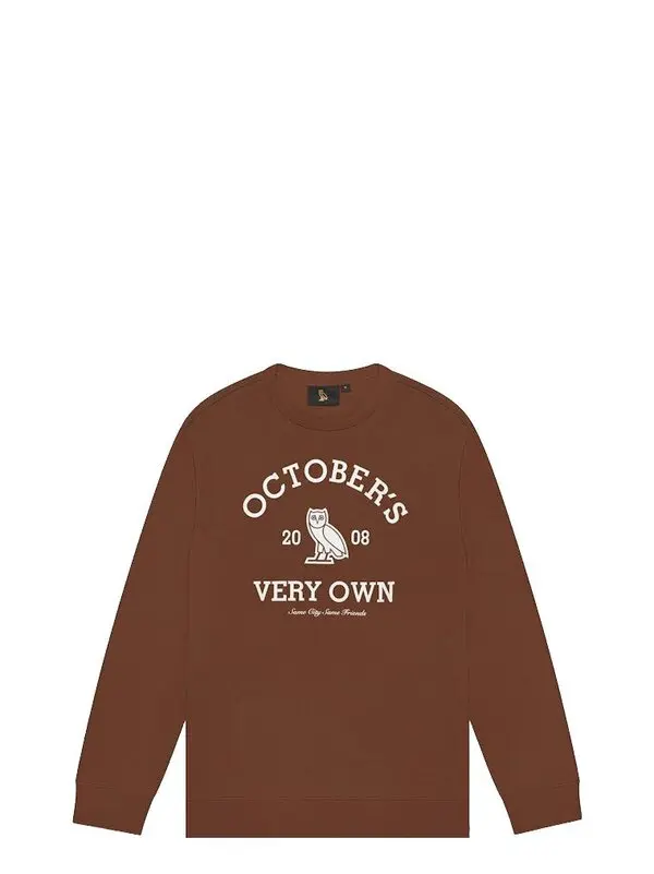 OVO Collegiate Crewneck Sweatshirt - Brown
