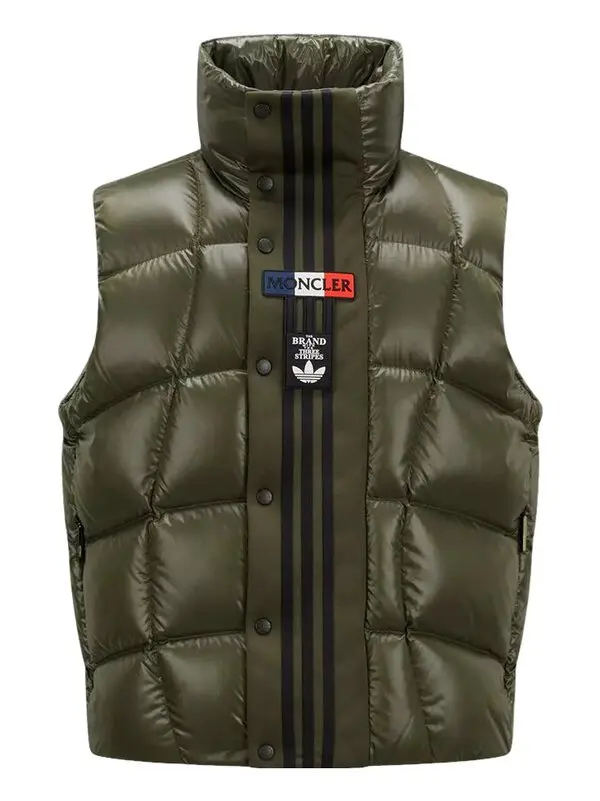 Moncler X Adidas Originals Bozon Down Vest - Dark Green