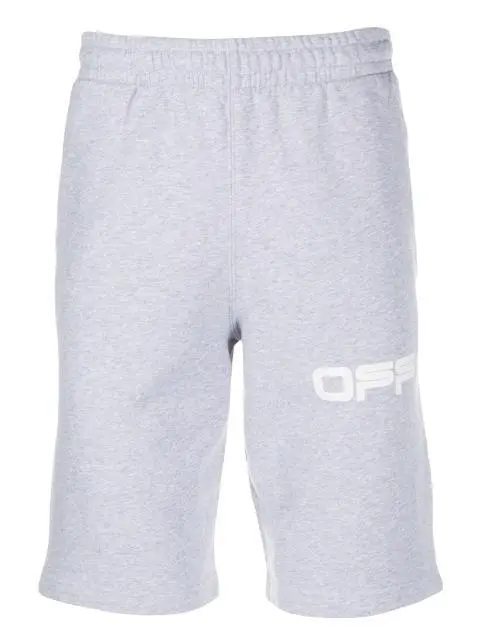 Off-White Airport Tape Sweatshorts - Grey