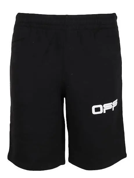 Off-White Airport Tape Sweatshorts - Black