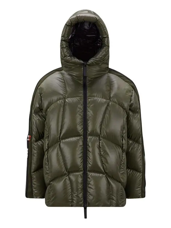 Moncler X Adidas Originals Beiser Short Down Jacket - Dark Green