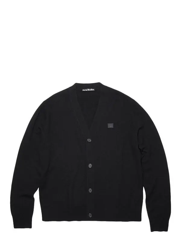 Acne Studios Wool V-neck Cardigan - Black