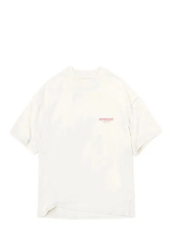 REPRESENT Owners Club T-shirt - Flat White/bubblegum