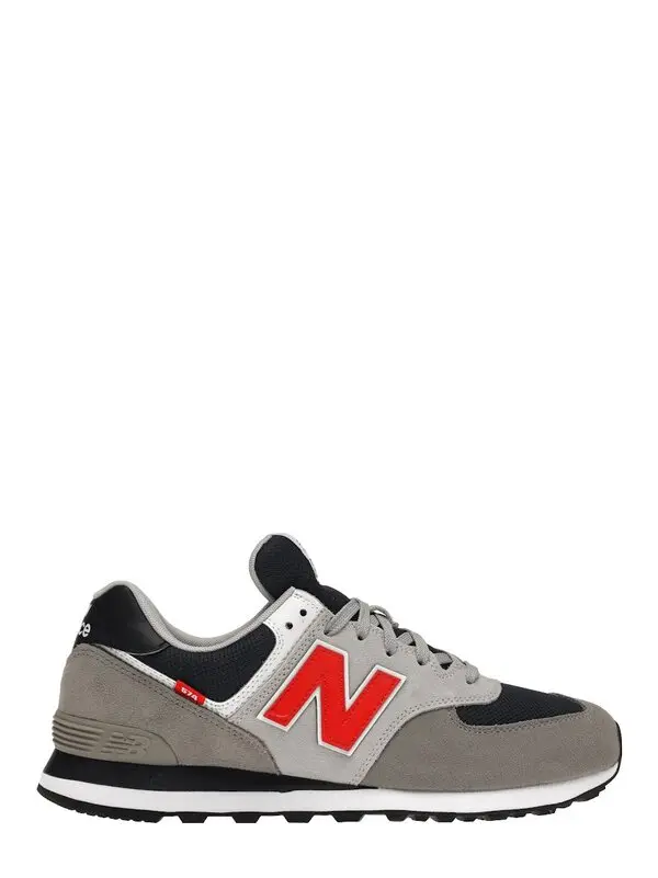 NEW BALANCE 574 Sneakers - Grey/red/navy Blue