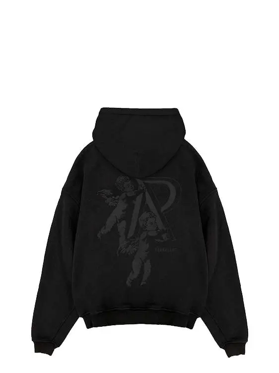 REPRESENT Cherub Initial Hoodie - Black