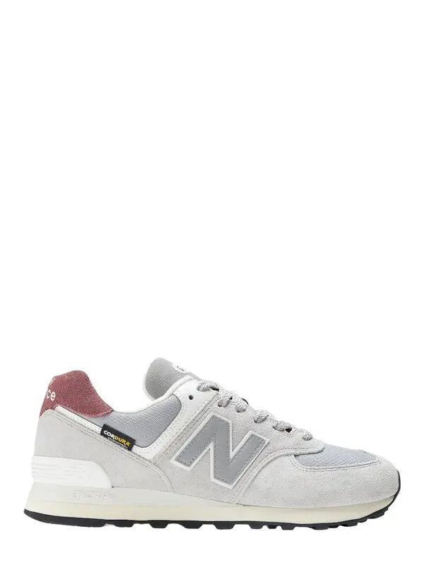 NEW BALANCE 574 Cordura Sneakers - Grey/brick Red