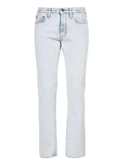 Off-White Arrow Pocket Slim Fit Jeans - Bleach Blue